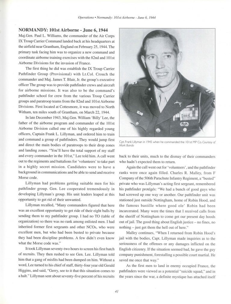 AMERICAN AIRBORNE PATHFINDERS - Military Classic Memorabilia