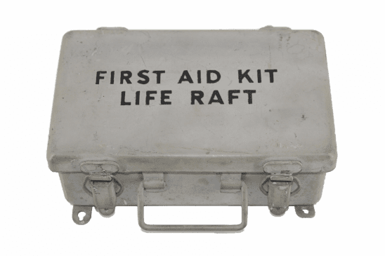 Us Navy First Aid Kit Life Raft - "LCVP" - Military Classic Memorabilia