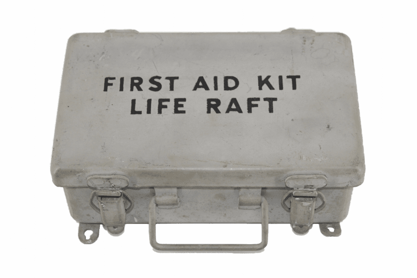 Us Navy First Aid Kit Life Raft - "LCVP" - Military Classic Memorabilia