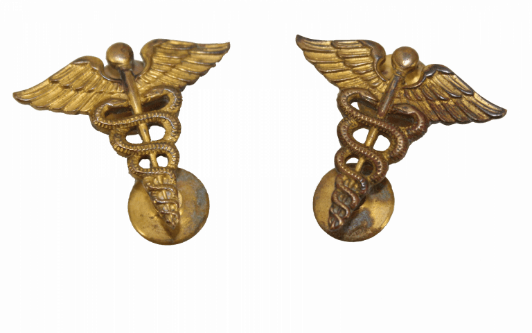 PAIRE INSIGNES MEDICAL DEPARTMENT – US ARMY - Military Classic Memorabilia