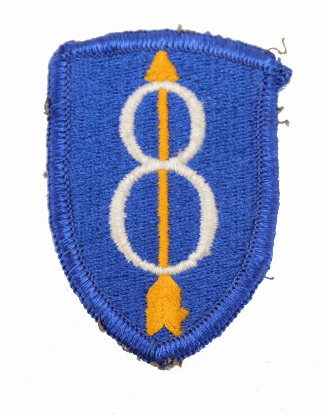 Patch 8th US Infantry Division. - Military Classic Memorabilia