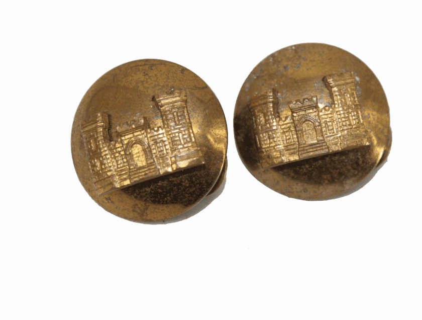 PAIR BADGES US ARMY ENGINEERS - Military Classic Memorabilia