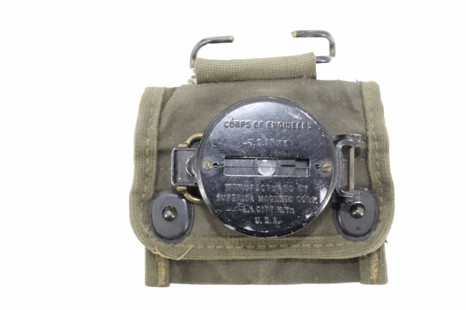 COMPASS & POUCH US ARMY - Military Classic Memorabilia