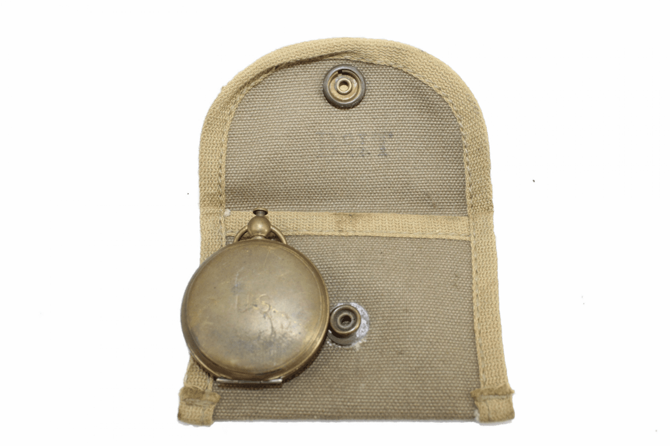 US ARMY COMPASS & Pouch - Military Classic Memorabilia