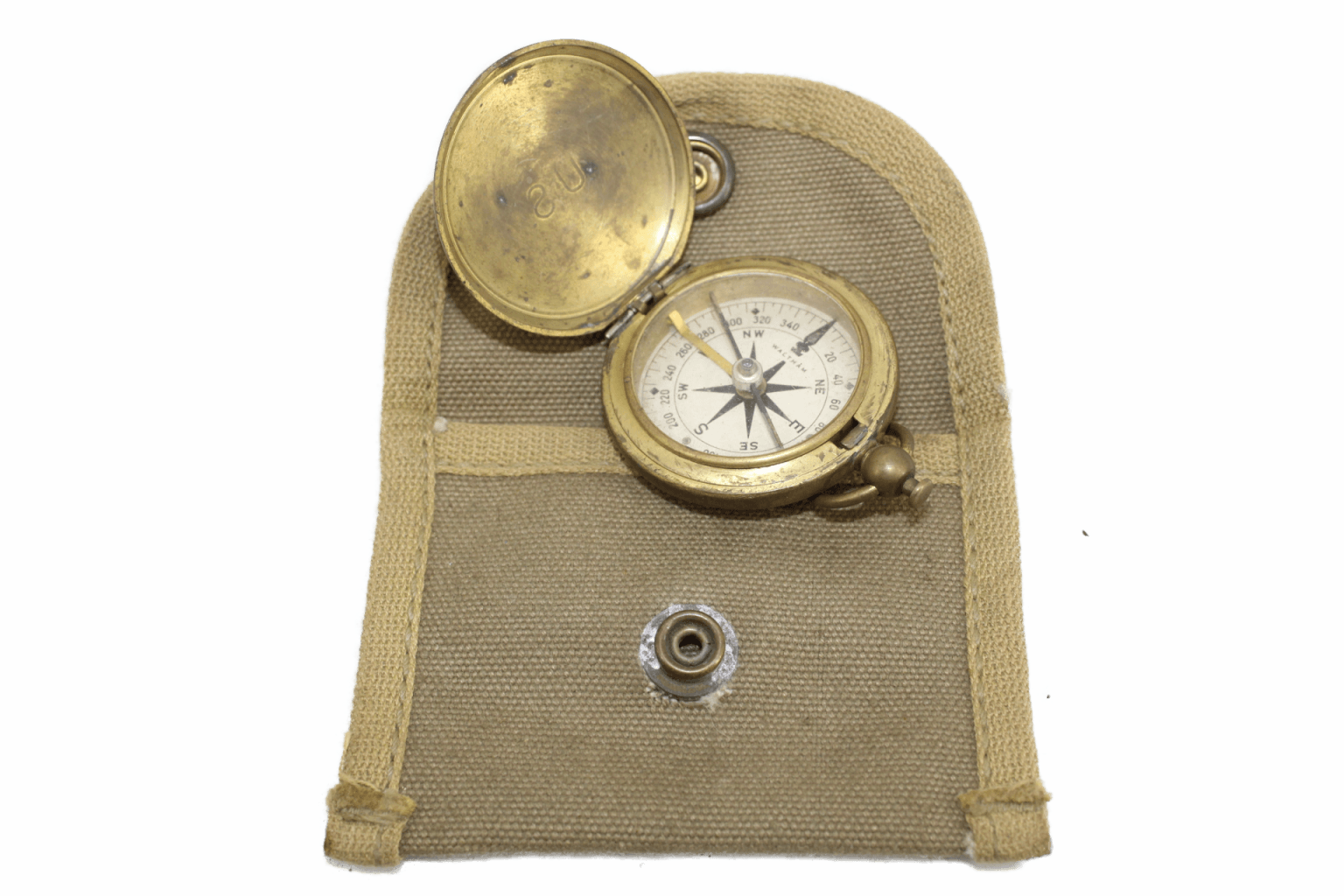 US ARMY COMPASS & Pouch - Military Classic Memorabilia