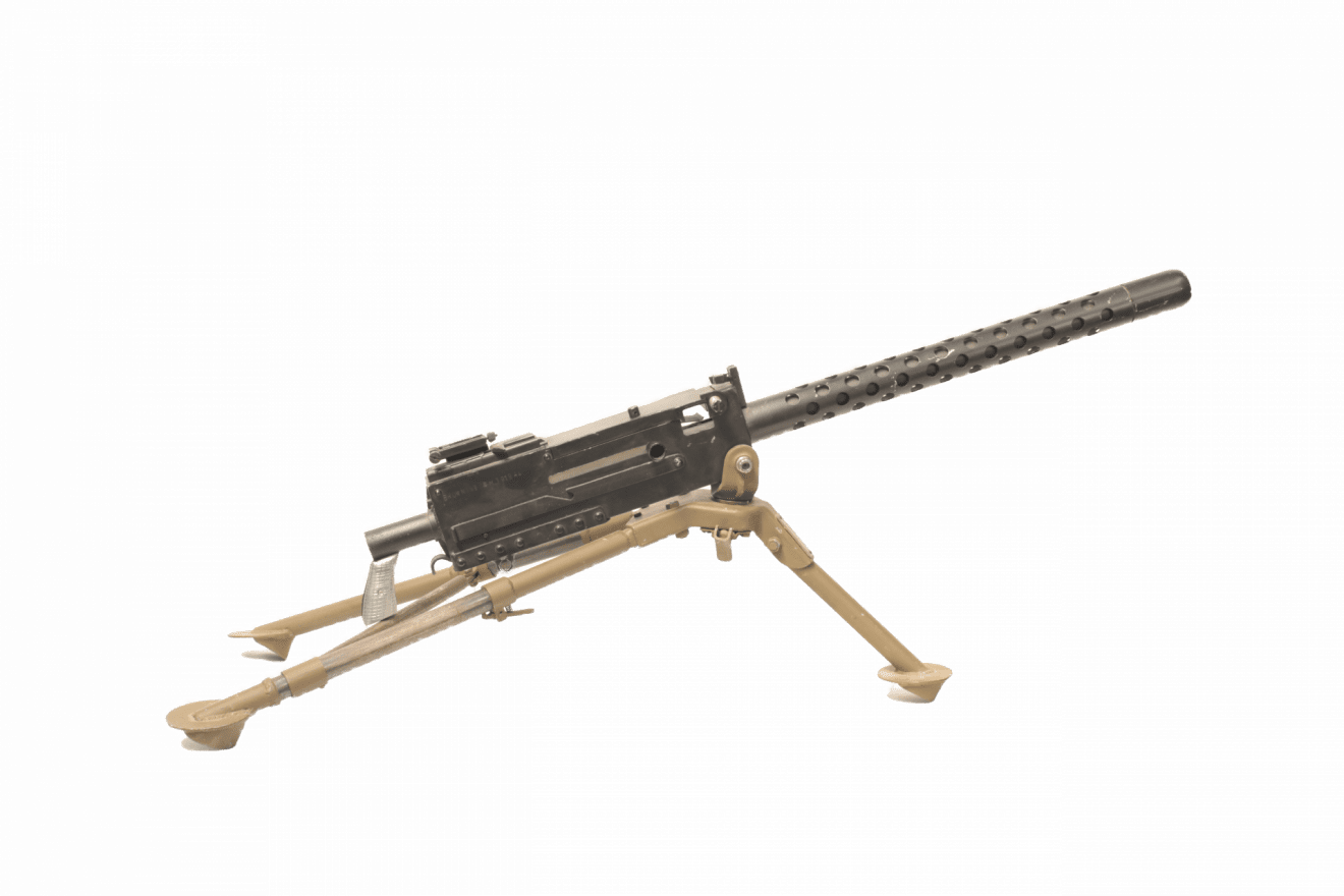 Tripod and US 30 cal machine gun - Military Classic Memorabilia