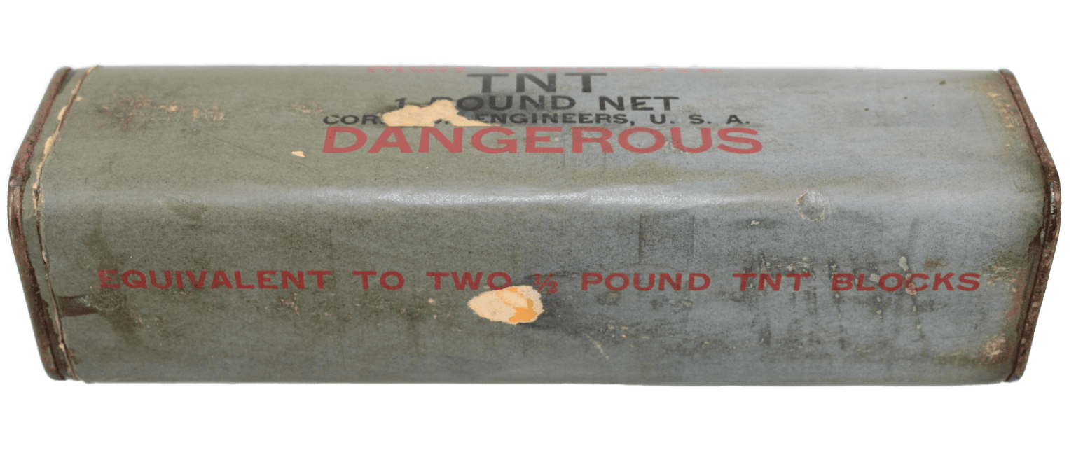BLOCK TNT 1 POUND US ENGINEERS - Military Classic Memorabilia