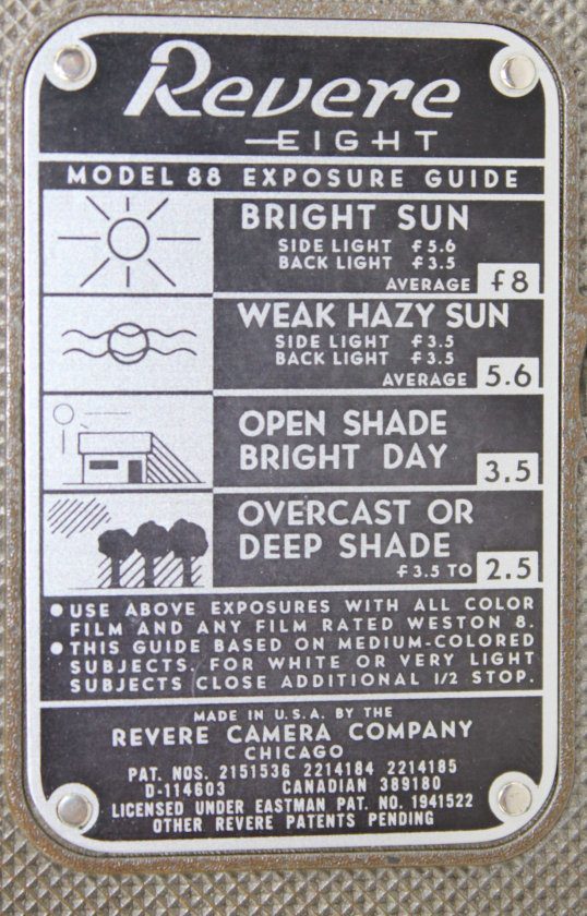 Camera Revere Eight model 88 - Military Classic Memorabilia