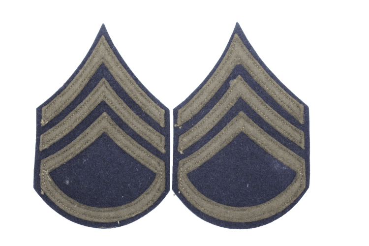 PAIR OF STAFF SERGEANT RANK - Military Classic Memorabilia