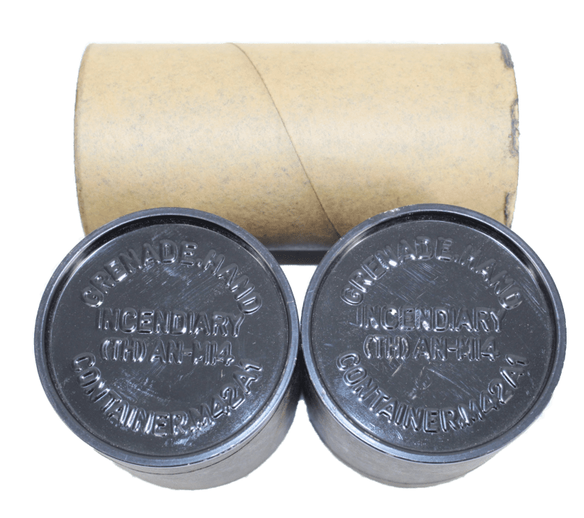Container US pour grenade incendiaire AN-M14 - Military Classic Memorabilia