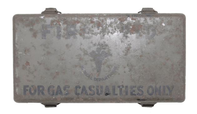 FIRST AID GAS box for JEEP US - Military Classic Memorabilia