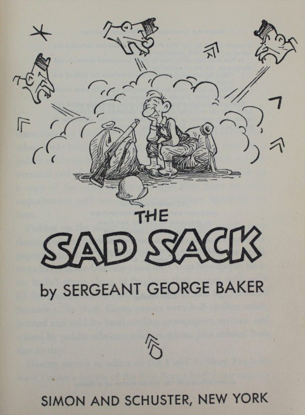 BOOK "THE SAD SACK" - 1944 - Military Classic Memorabilia