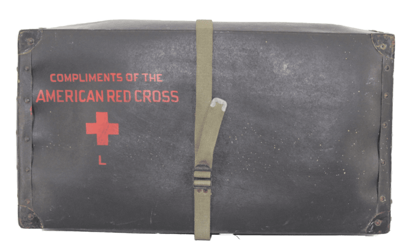 Suitcase "the Compliments" of the American Red Cross - Military Classic ...