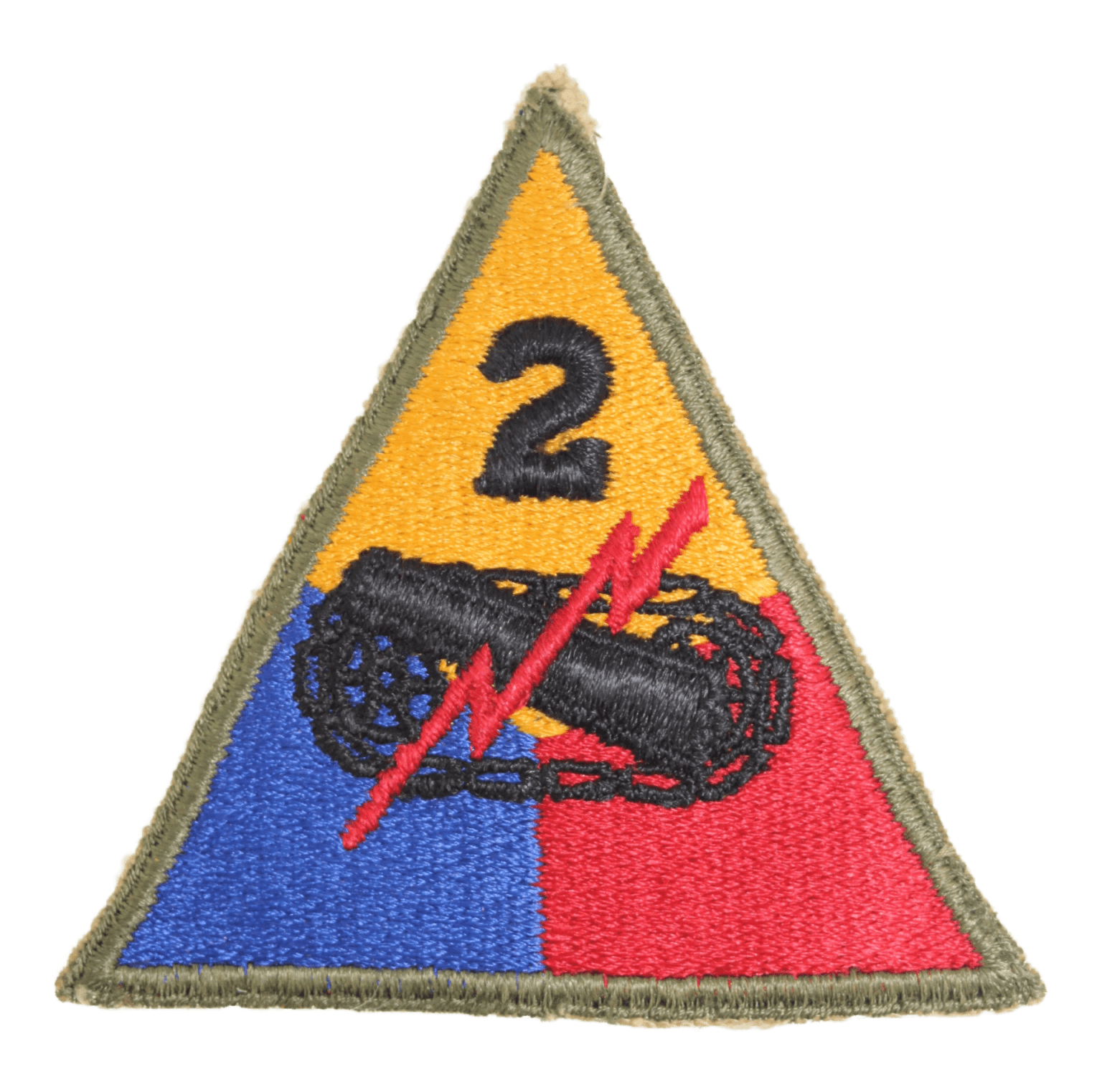 PATCH 2ND ARMORED DIVISION US - Military Classic Memorabilia