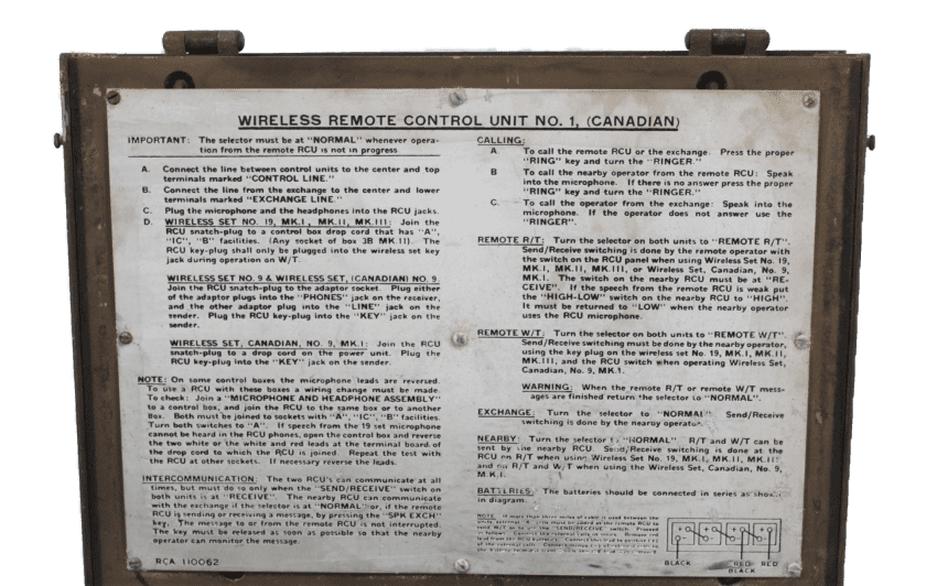 Wireless Control - Royal Canadien Artillery 1944 - Military Classic ...