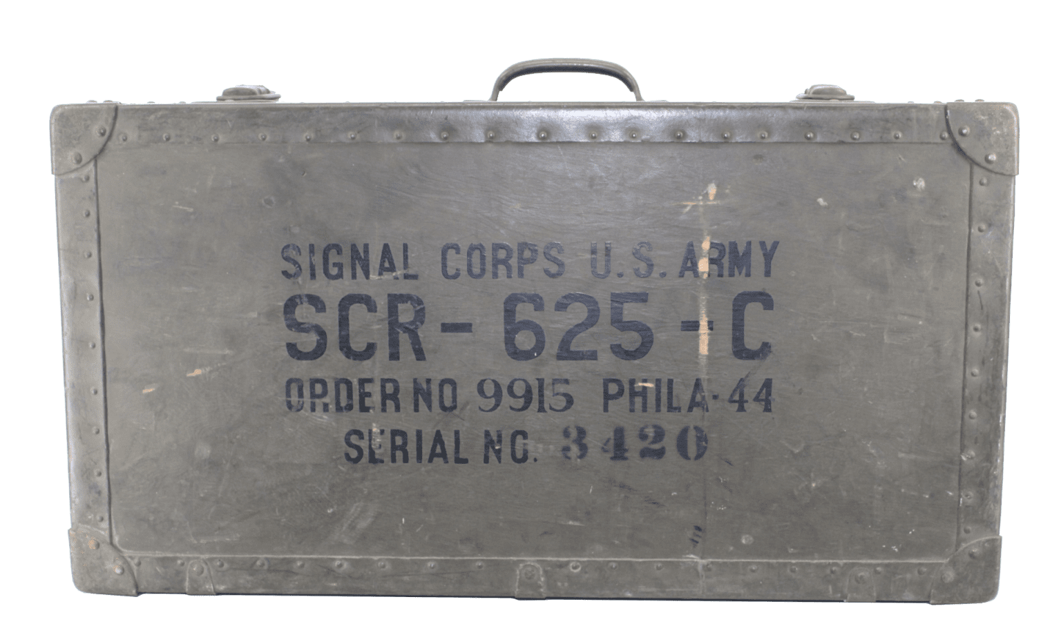SIGNAL CORPS MINE DETECTOR SCR 625-C 1944 - Military Classic Memorabilia