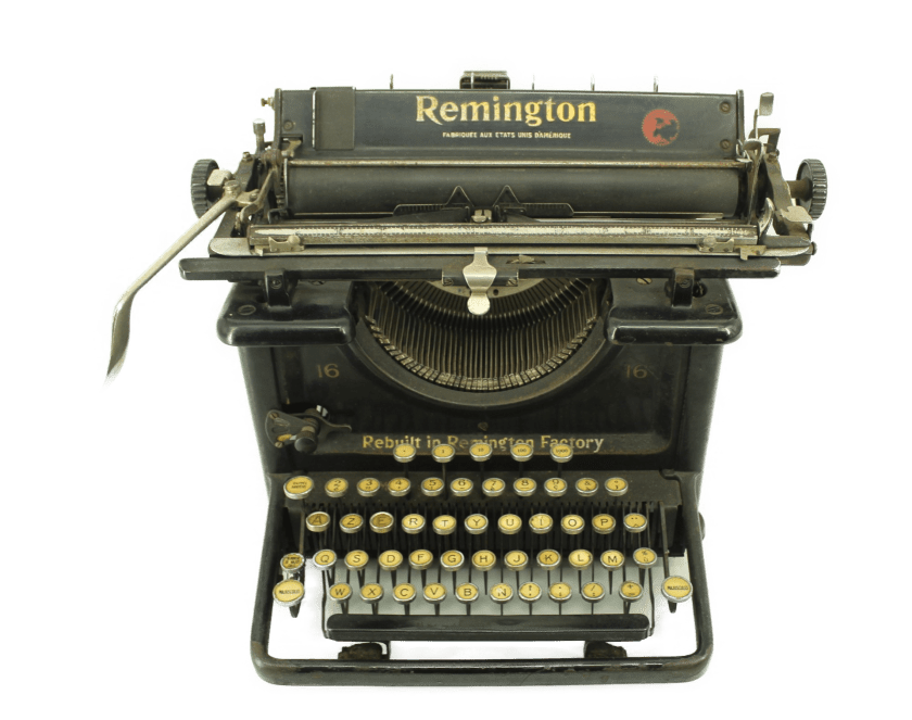 REMINGTON type 16 typewriter - Military Classic Memorabilia