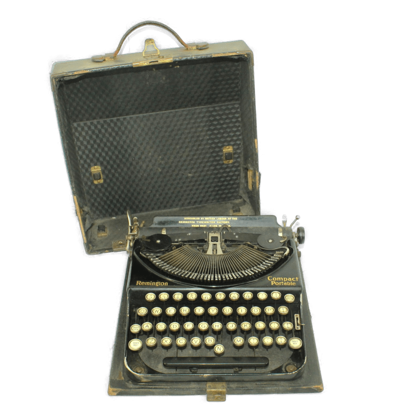 REMINGTON -USA portable typewriter - Military Classic Memorabilia