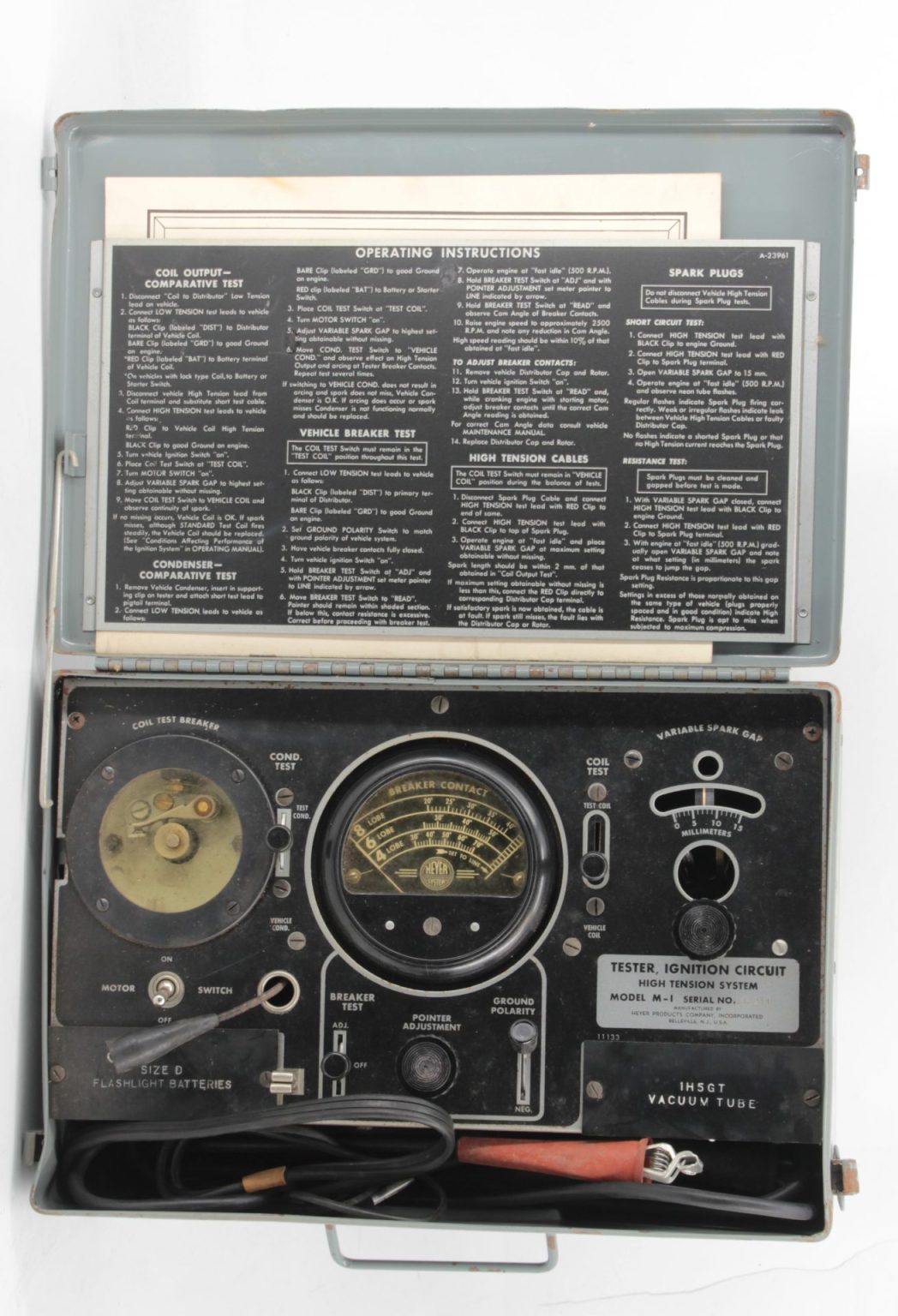 IGNITION CIRCUIT TEST CASE MODEL M-1 - Military Classic Memorabilia