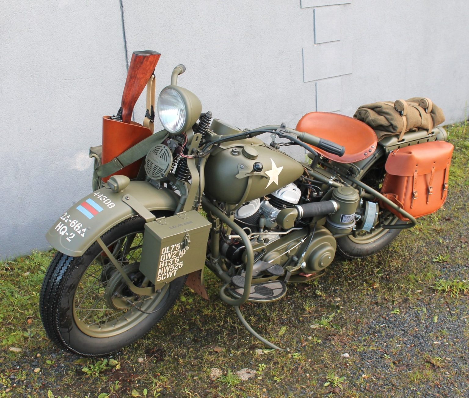 HARLEY-DAVIDSON WLA-42 motorcycle - Military Classic Memorabilia