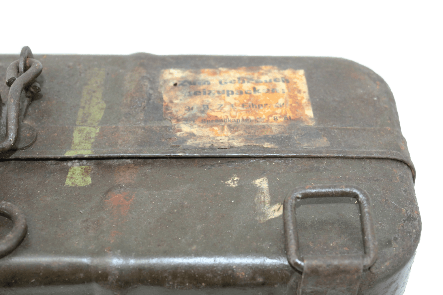 METAL CASE FOR 15 WEHRMACHT GRENADES - Military Classic Memorabilia