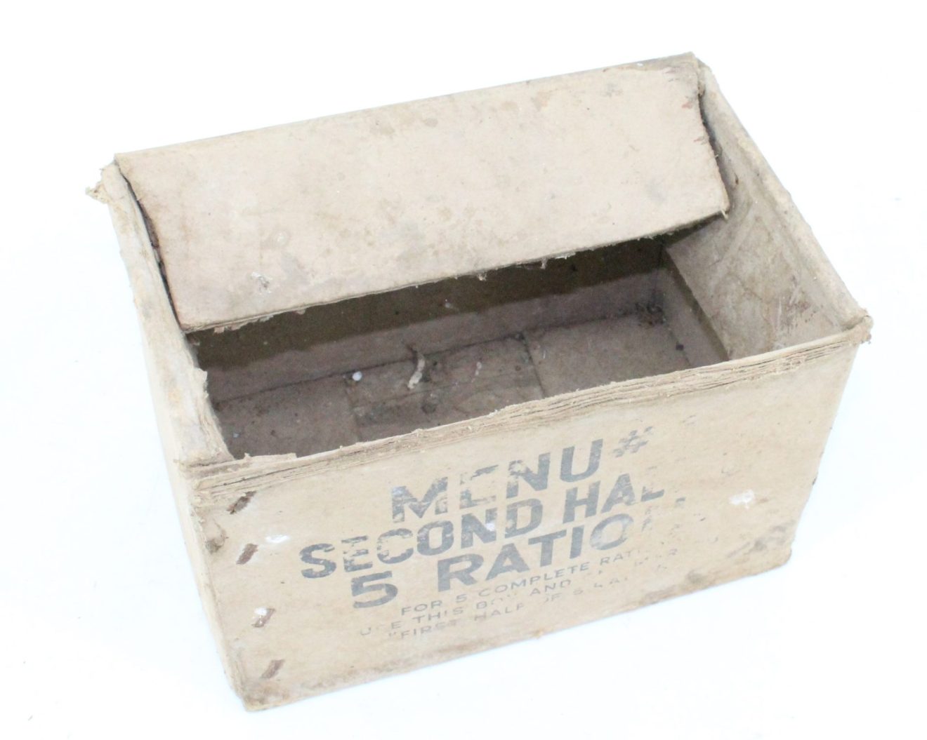 US ARMY ration card, Menu #1 - Military Classic Memorabilia