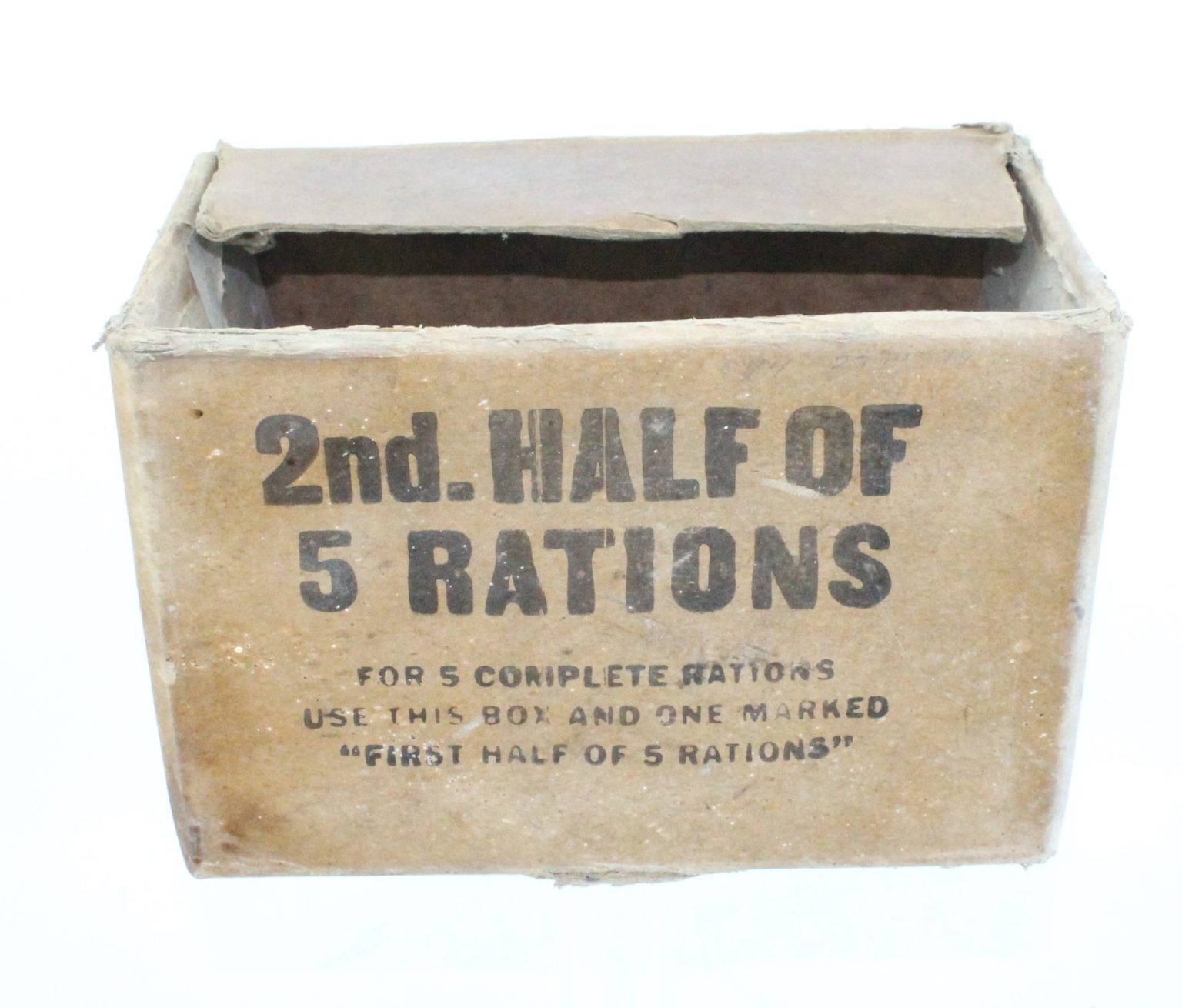 US ARMY ration card, Menu #2 - Military Classic Memorabilia