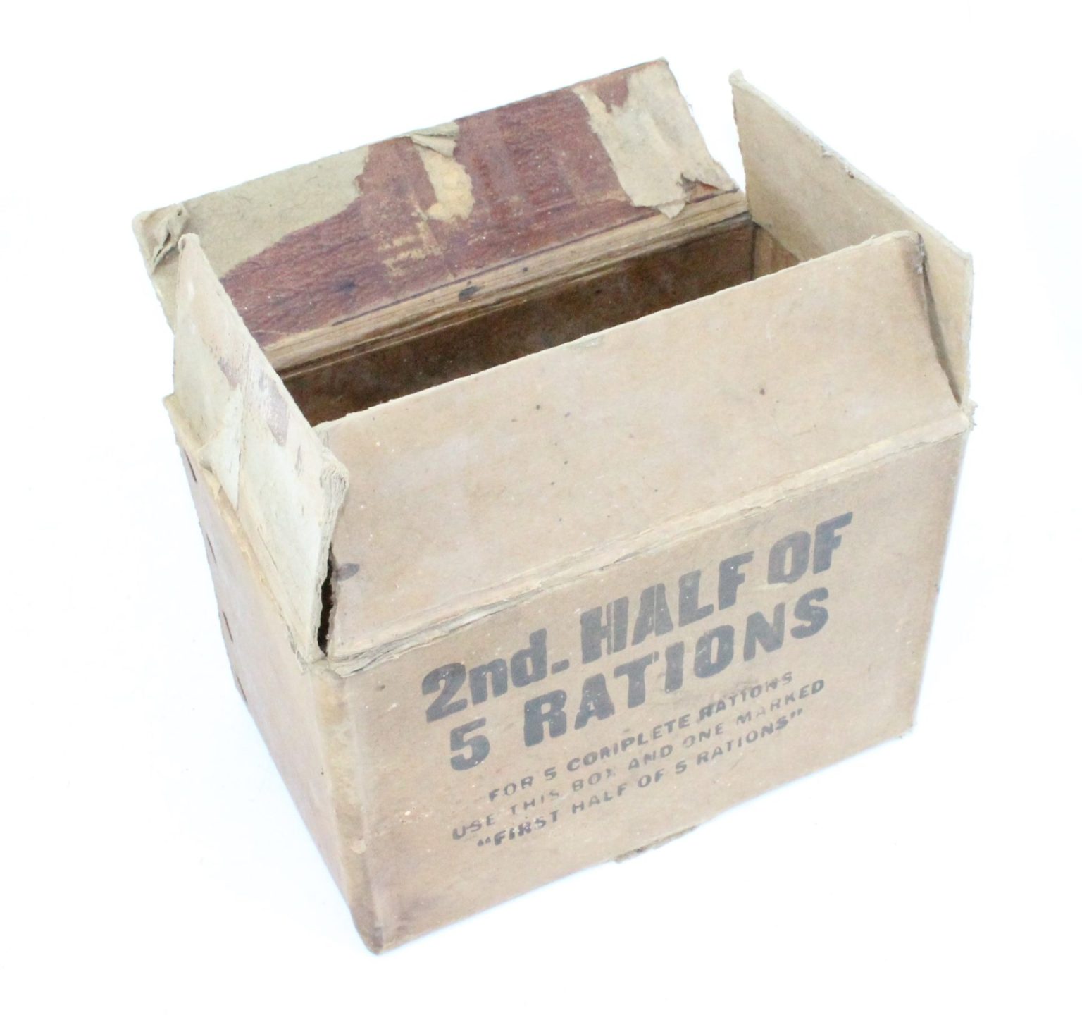 Carton de ration US ARMY, Menu N° 2 - Military Classic Memorabilia