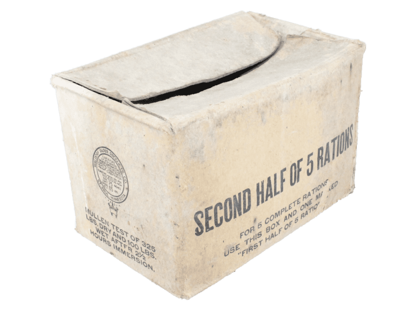 US ARMY ration card, Menu #3 - Military Classic Memorabilia