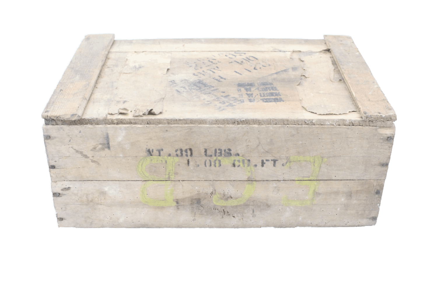 US ARMY FIELD RATION C wooden crate - 1942 - Military Classic Memorabilia