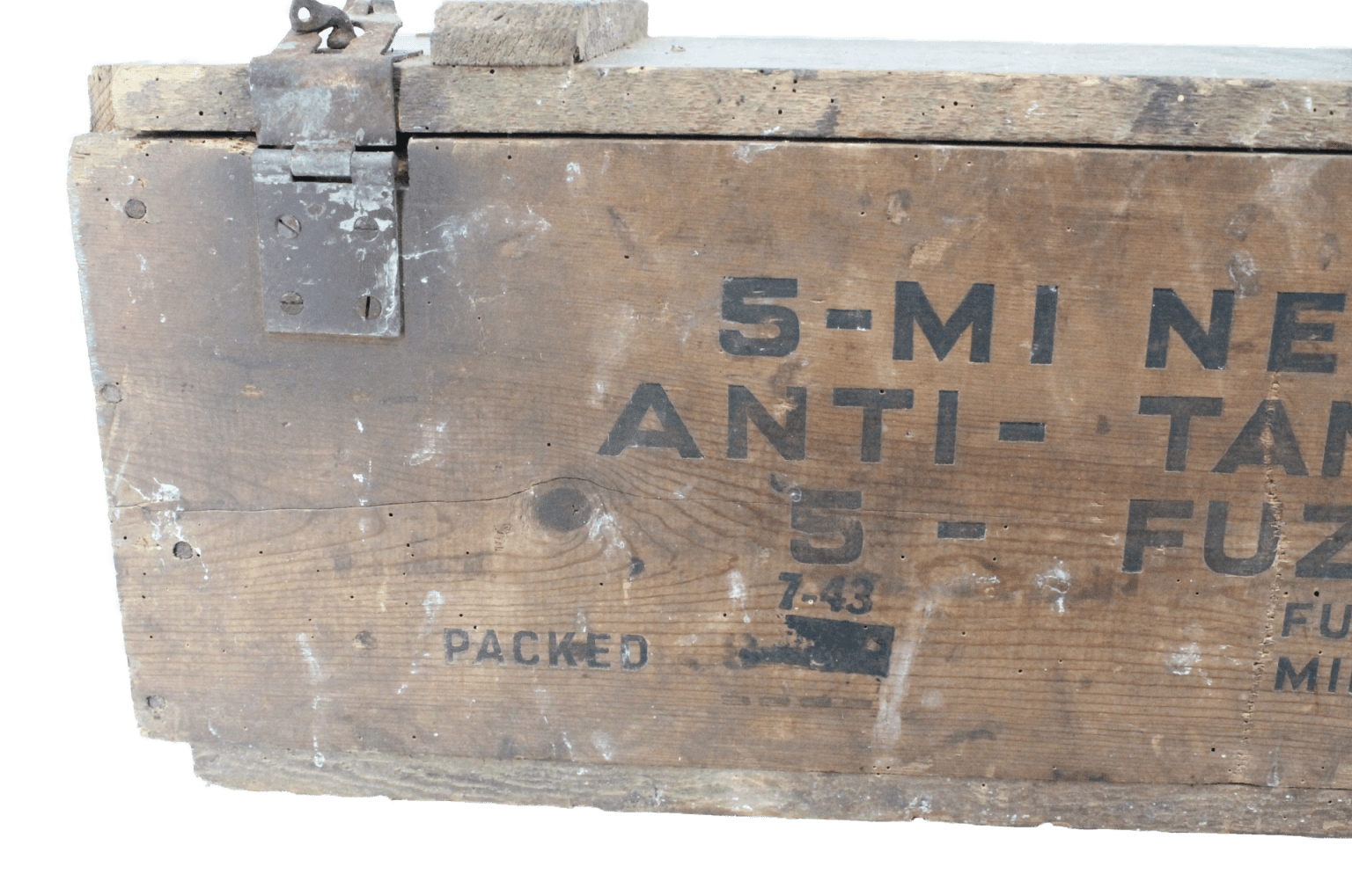 Wooden crate of US M1-A1 anti-tank mines - 1943 - Military Classic ...