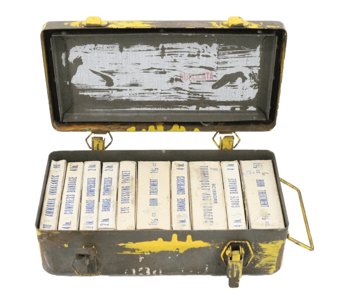 FIRST AID GAS KIT "yellow" - Military Classic Memorabilia