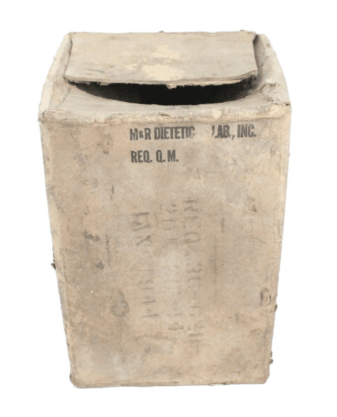 US "Whole Milk" ration box - Military Classic Memorabilia
