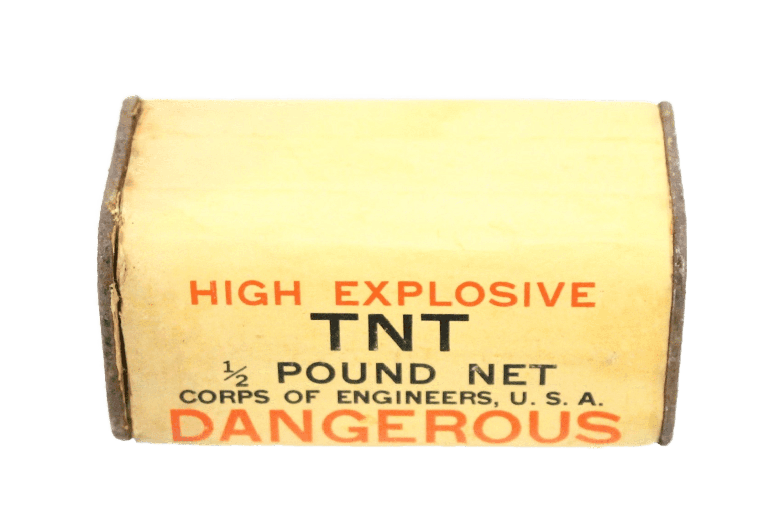 PAIN DE TNT 1/2 POUND US CORPS OF ENGINEERS - Military Classic Memorabilia