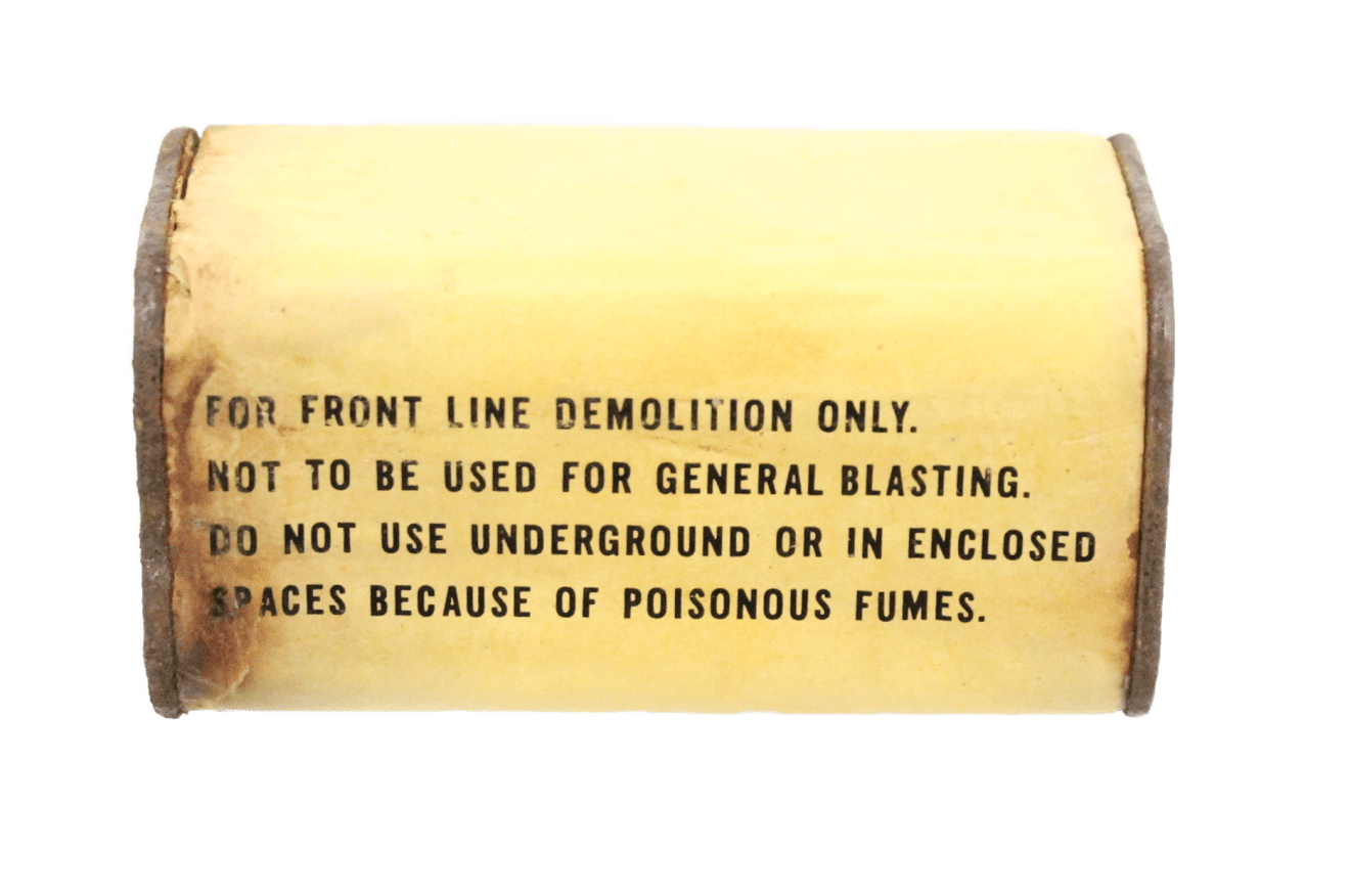 BLOCK TNT 1/2 POUND US ENGINEERS - Military Classic Memorabilia