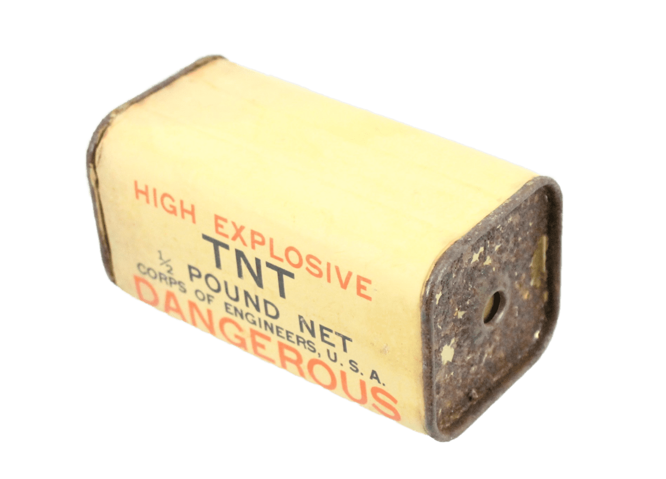 BLOCK TNT 1/2 POUND US ENGINEERS - Military Classic Memorabilia