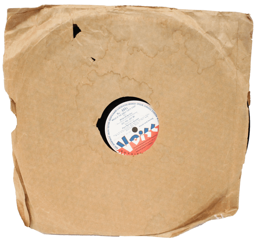 V-DISC SPECIAL SERVICES DIVISION (1945) - Military Classic Memorabilia