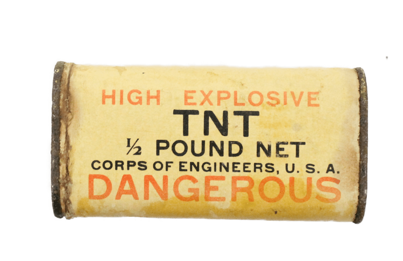 BLOCK TNT 1/2 POUND US ENGINEERS - Military Classic Memorabilia
