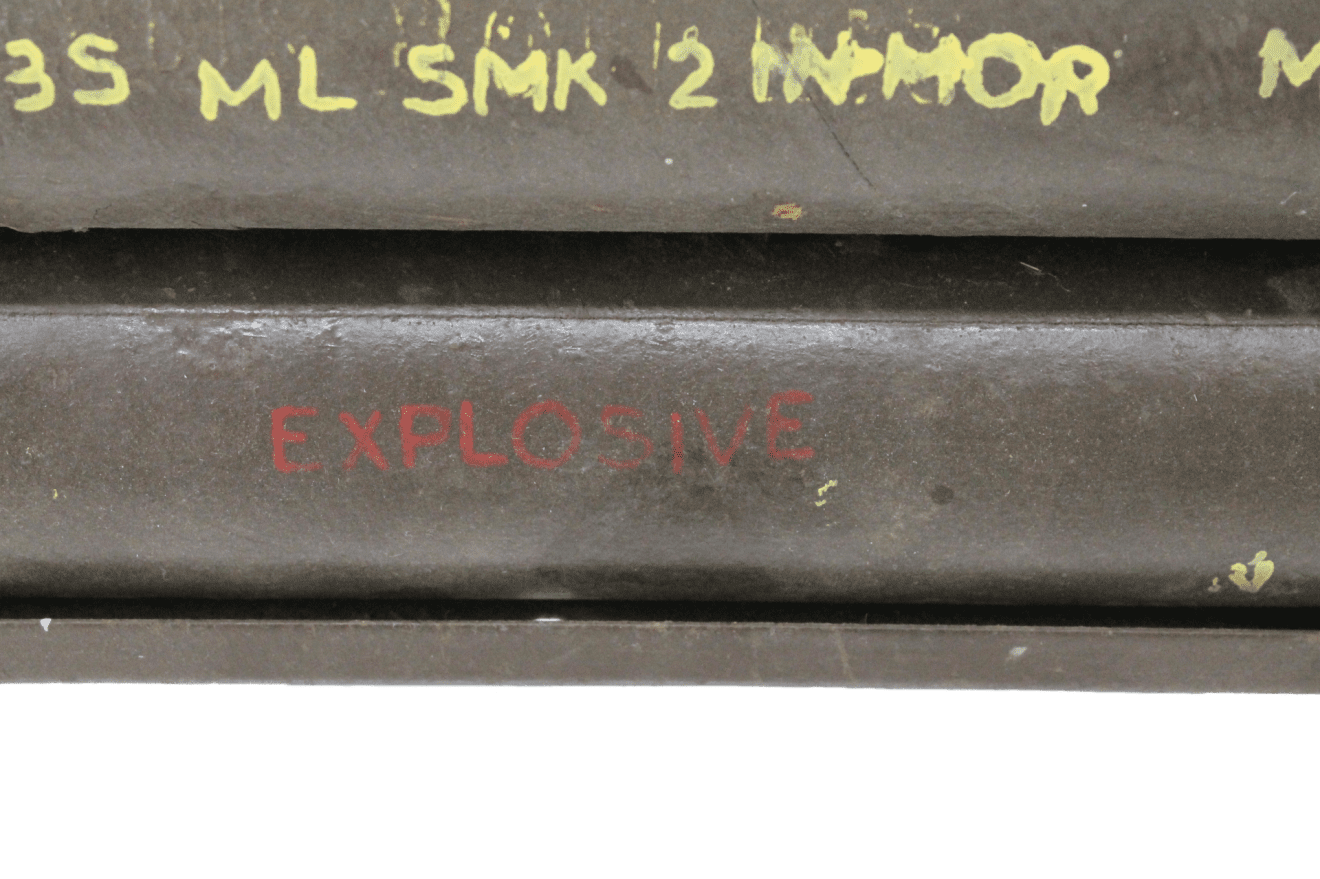 British ML S MK-2 inch mortar shell rack - Military Classic Memorabilia