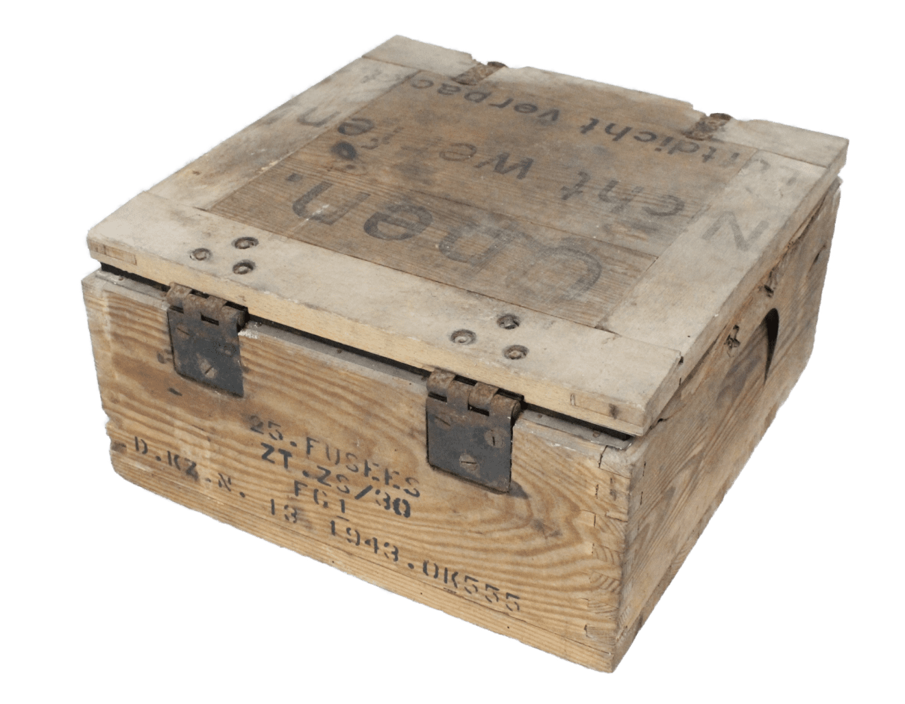 Whermacht "OBEN” shell box -1943 - Military Classic Memorabilia
