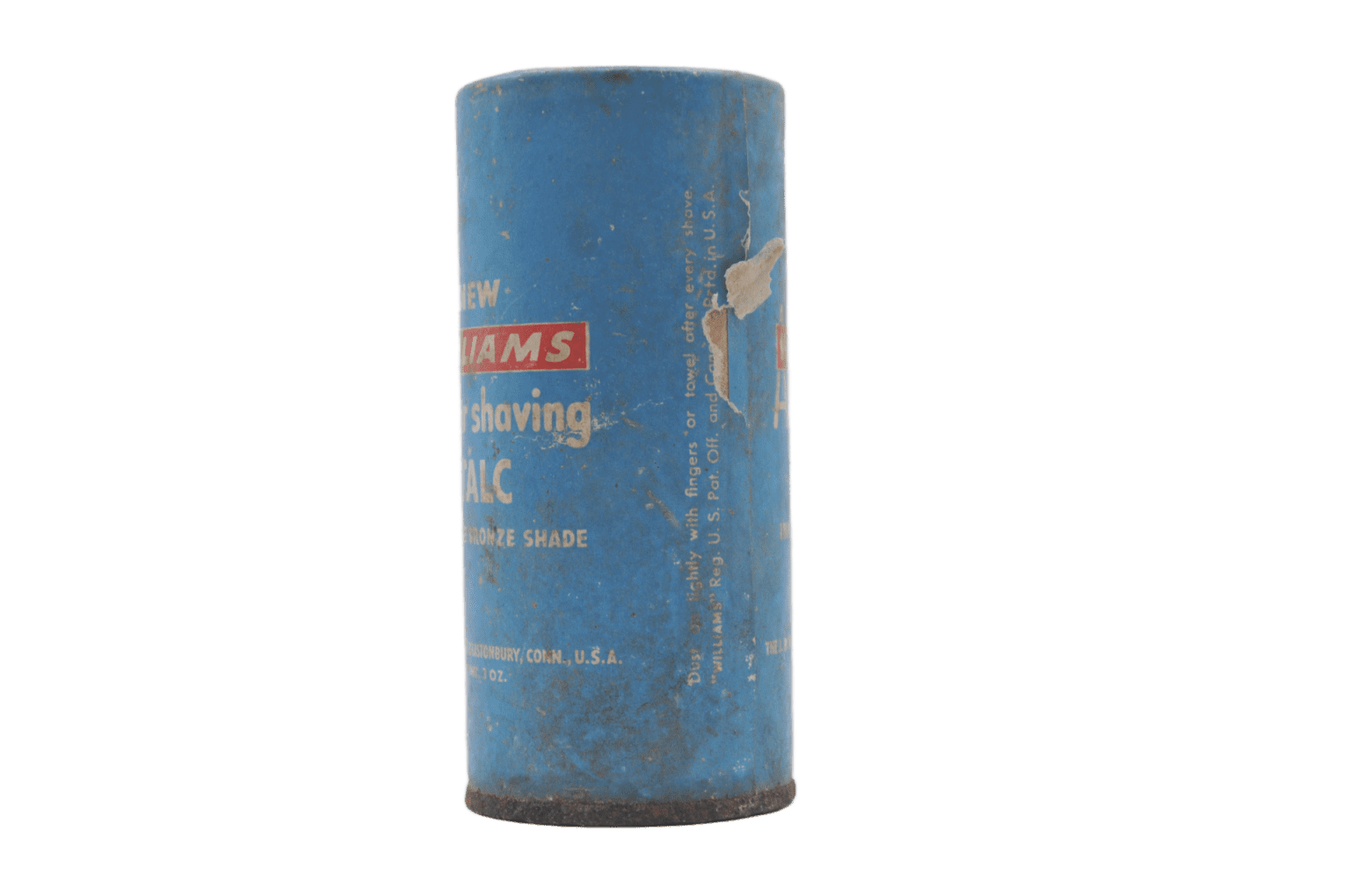 WILLIAMS TALCUM POWDER BOX - Military Classic Memorabilia