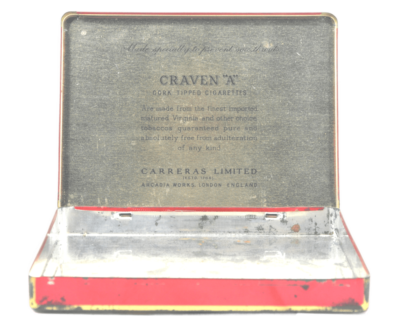 CRAVEN “A” CIGARETTE BOX - Military Classic Memorabilia