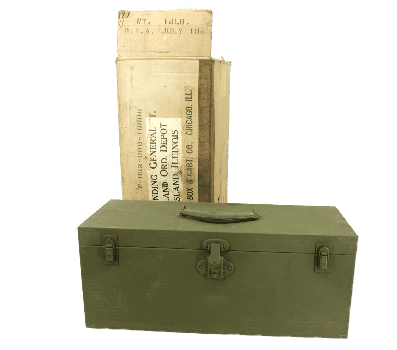 US toolbox M6 Chest Steel - 1942 - Military Classic Memorabilia