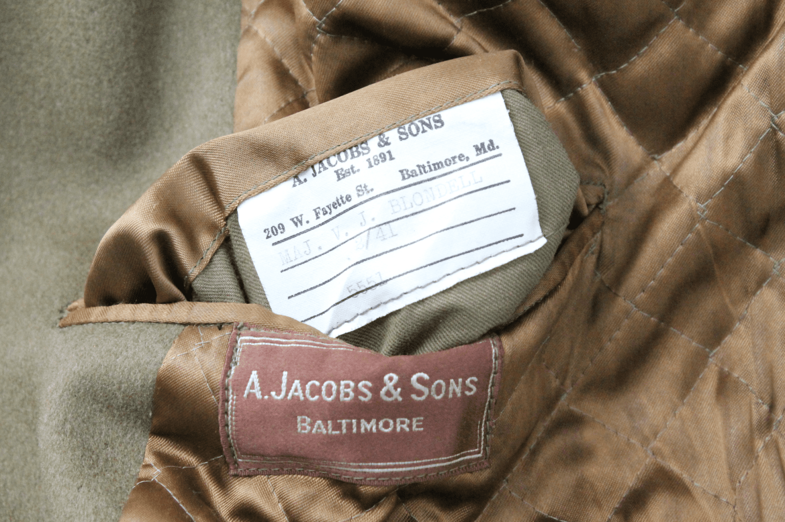 Overcoat of Lt.Colonel V.J BLONDELL - US ARMY - Military Classic ...