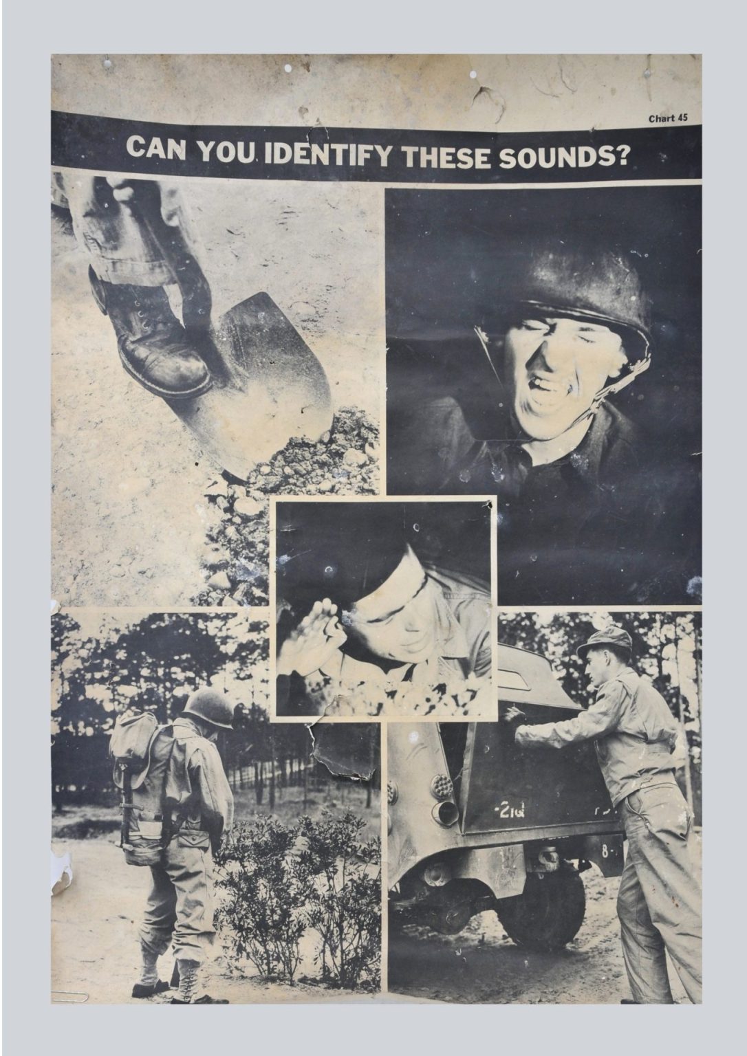 large "chart 46"-US ARMY training poster - Military Classic Memorabilia