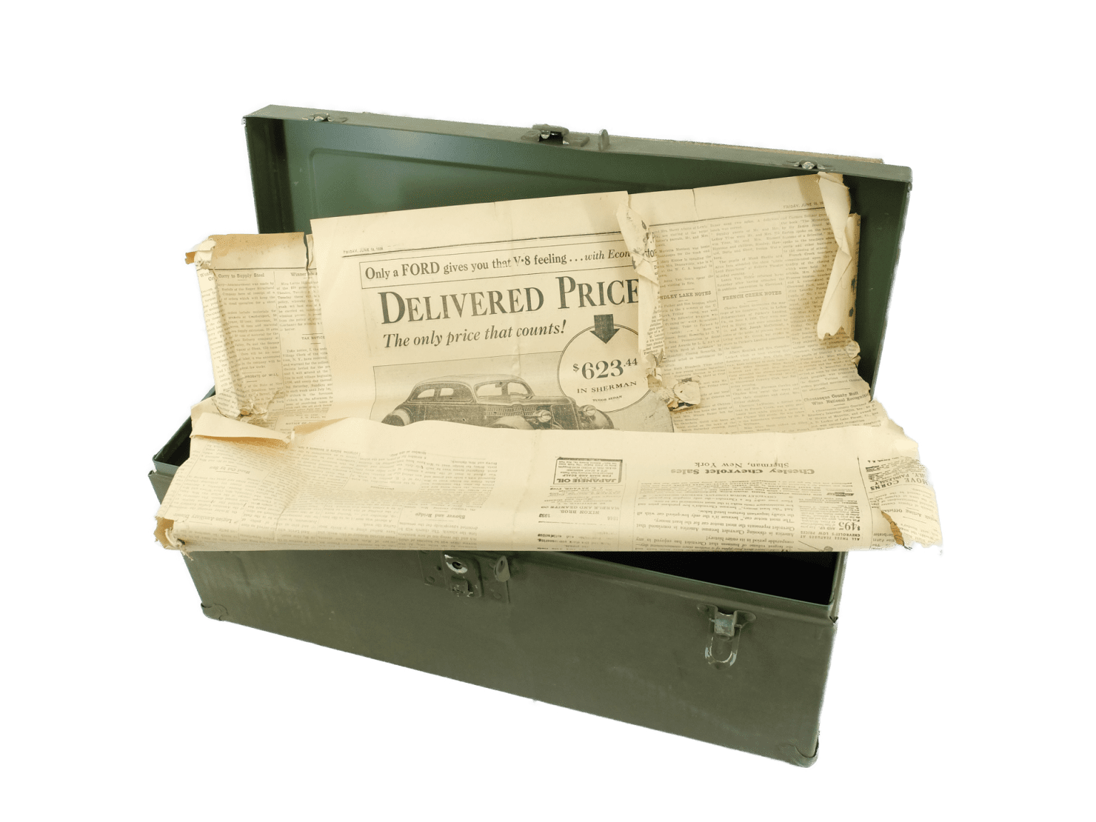 "DUPLEX SHERMAN NY” US M6 tool box - Military Classic Memorabilia