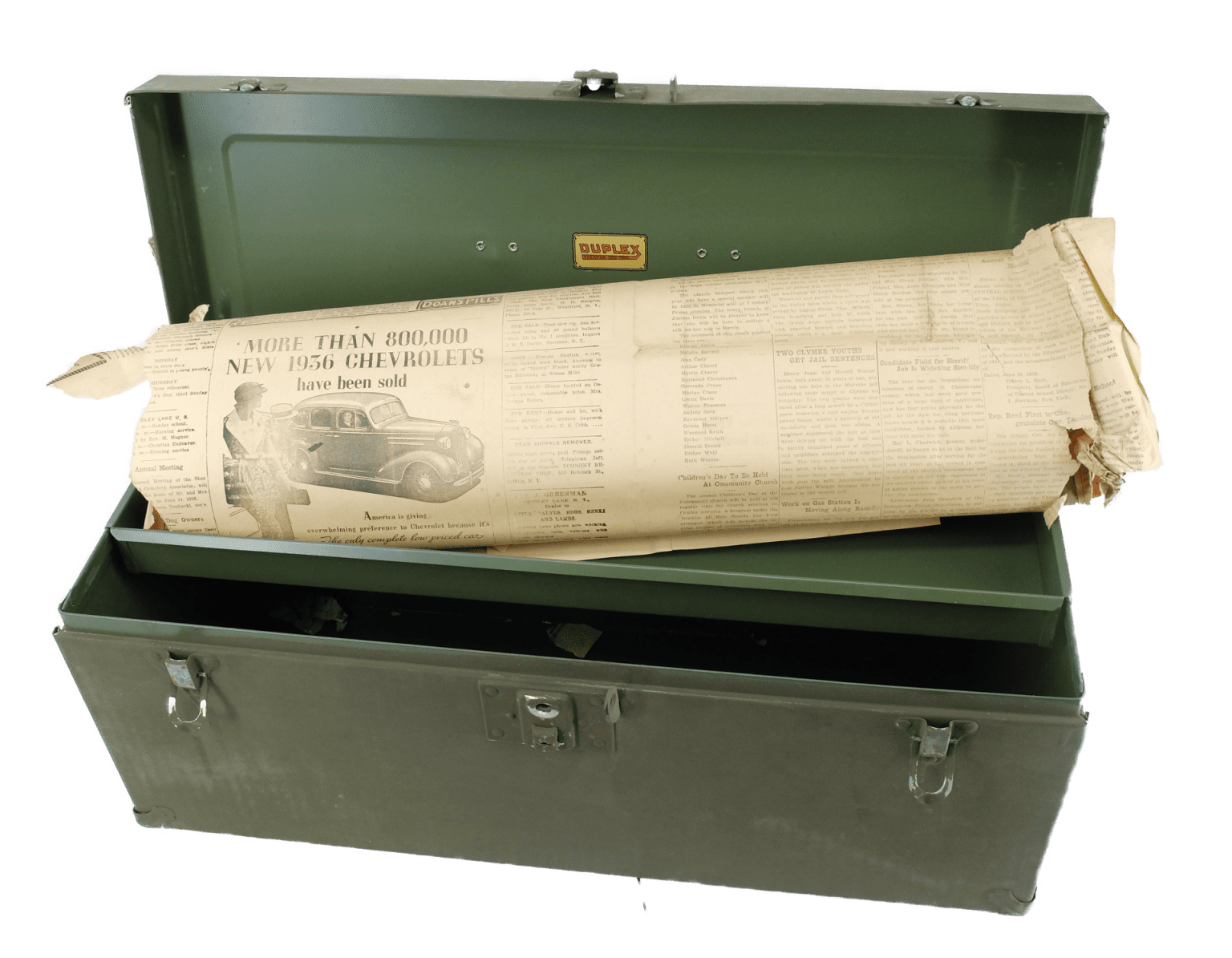 "DUPLEX SHERMAN NY” US M6 tool box - Military Classic Memorabilia