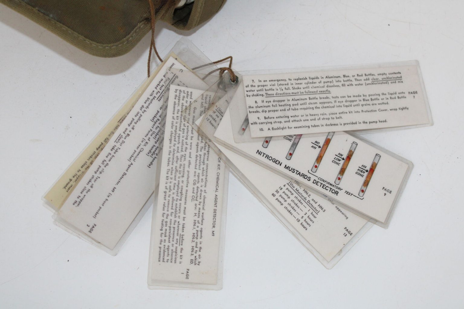 US M9 chemical detection kit - Military Classic Memorabilia