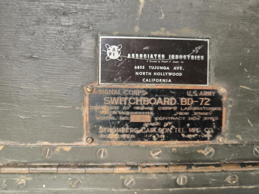 Switchboard BD 72" US signal corps - Military Classic Memorabilia