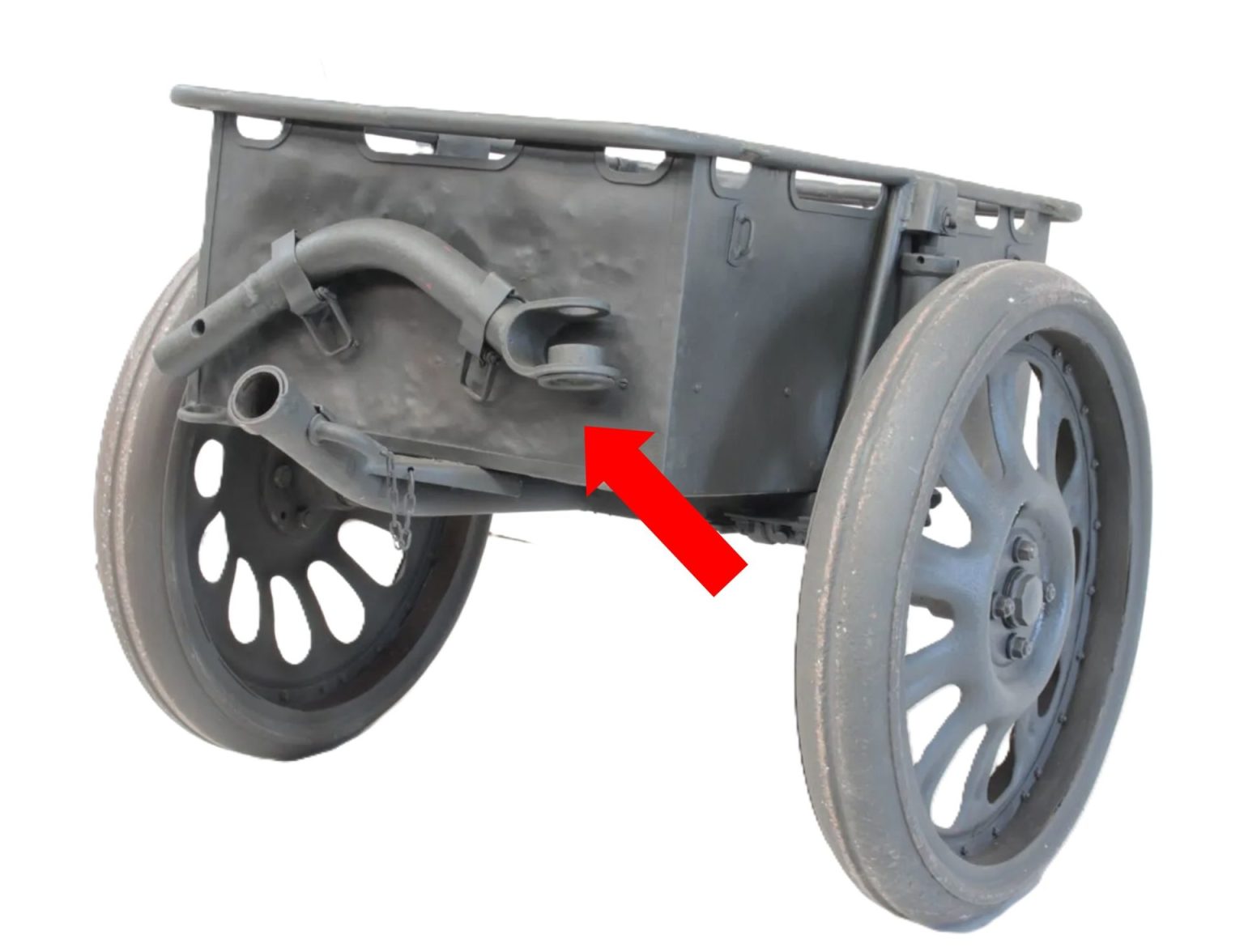 IF8 WEHRMACHT trailer drawbar - Military Classic Memorabilia